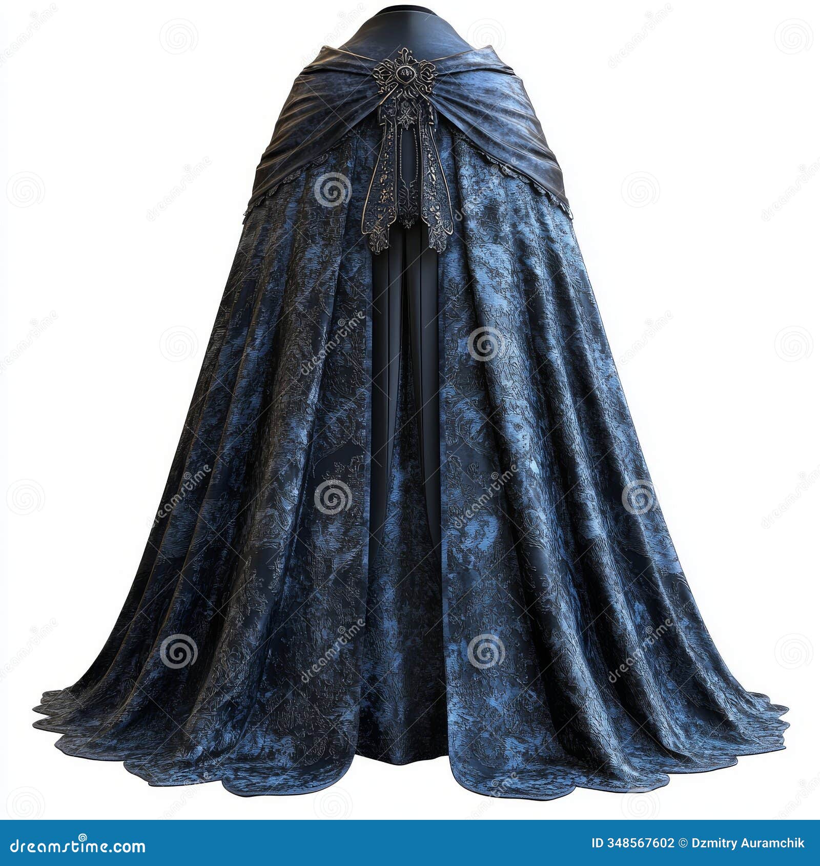 A Red and Black Vampire Coat, Highlighted on a White Surface. Stock ...