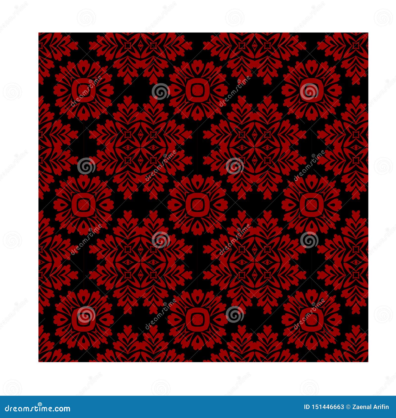 Red and Black Vector Batik Abstract Background, for Print, Wallpapper ...