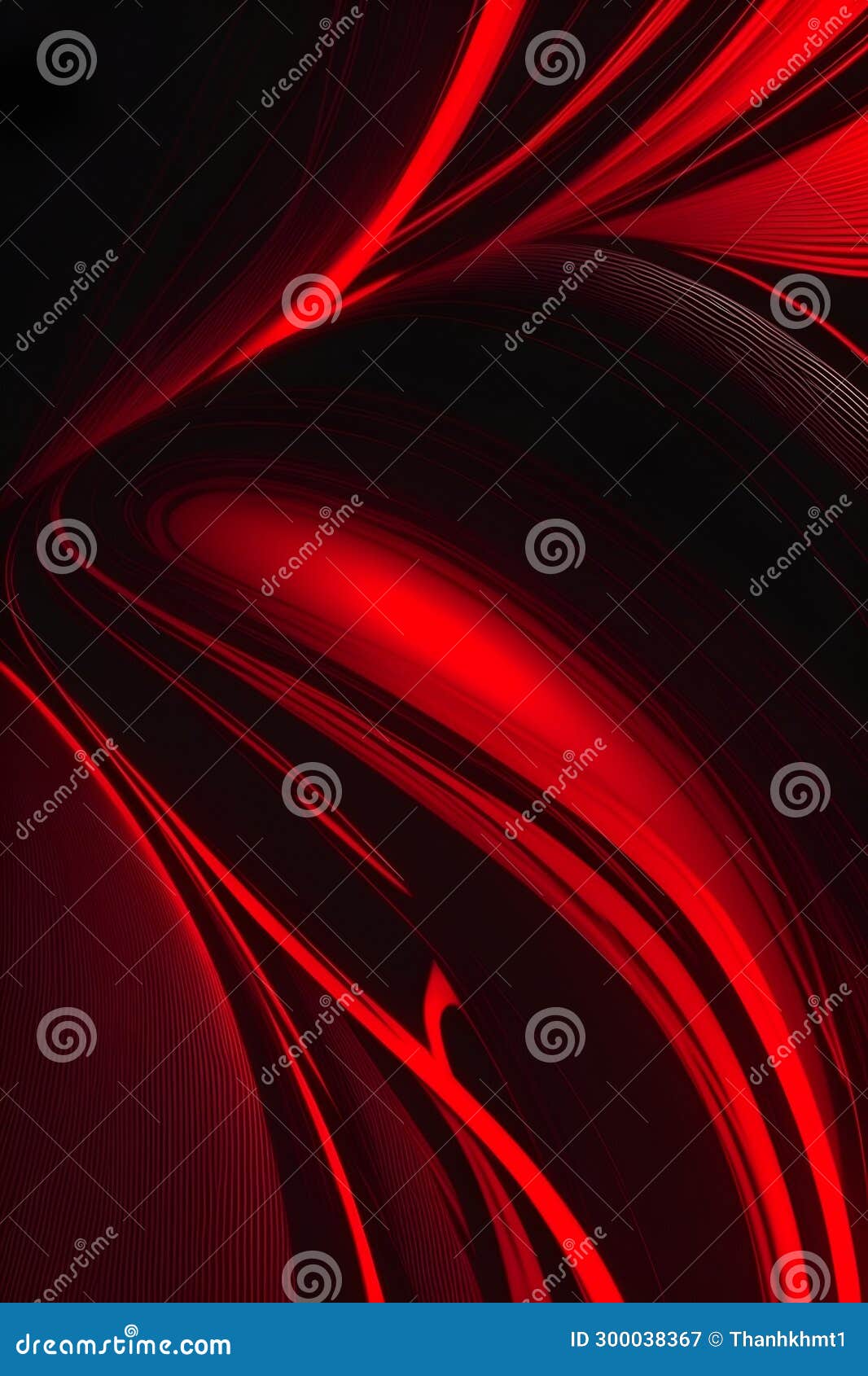 Red and Black Waves. Vertical Composition Stock Illustration ...