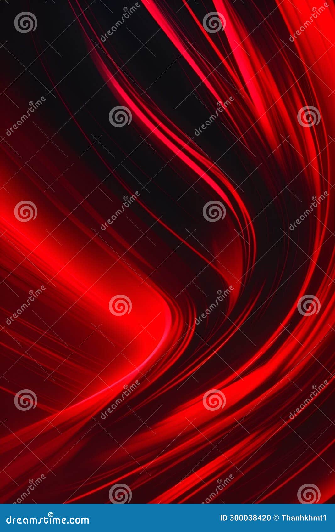 Red and Black Waves. Vertical Composition Stock Illustration ...
