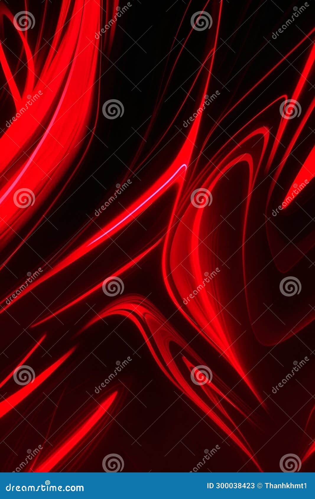 Red and Black Waves. Vertical Composition Stock Illustration ...