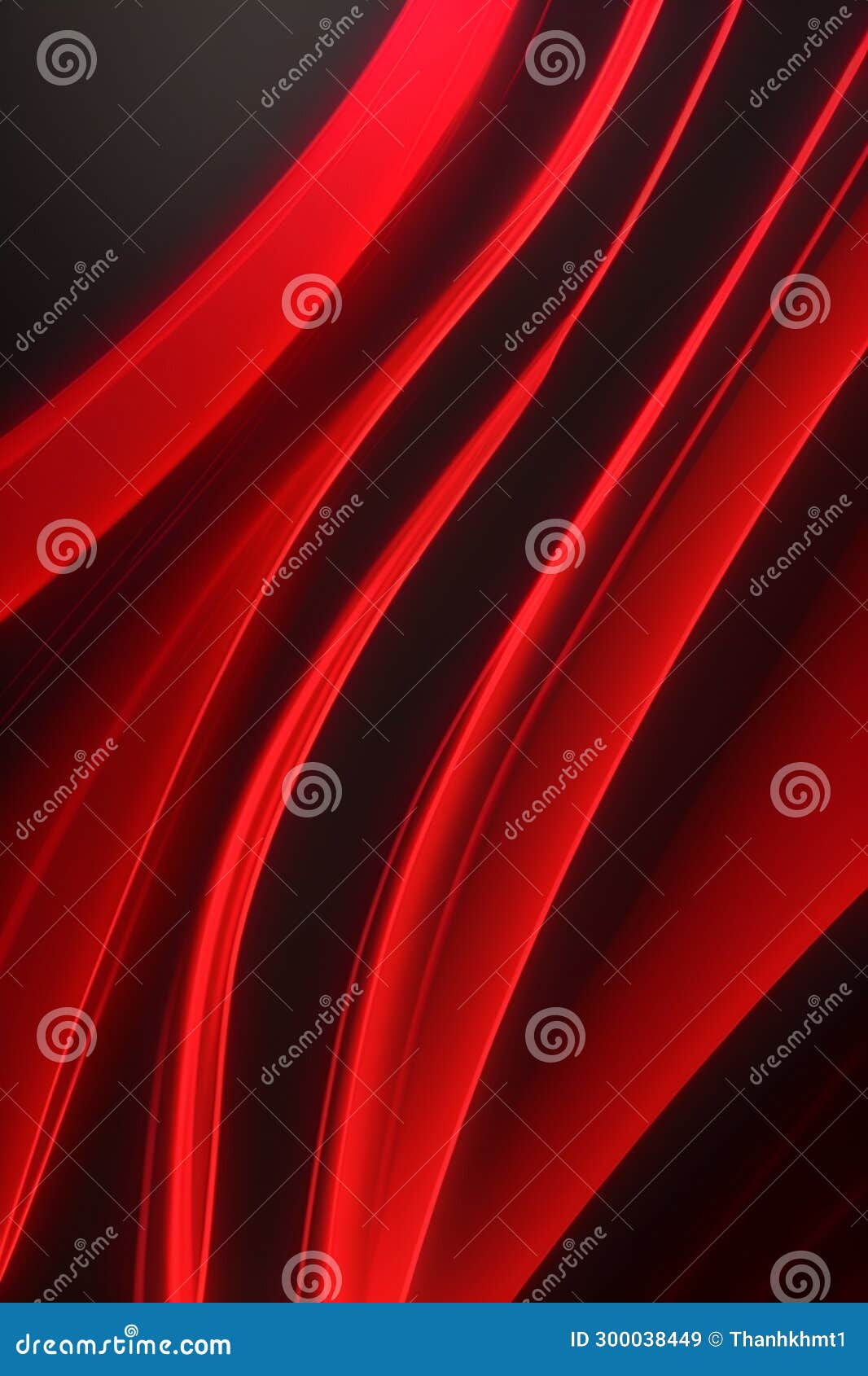 Red and Black Waves. Vertical Composition Stock Illustration ...