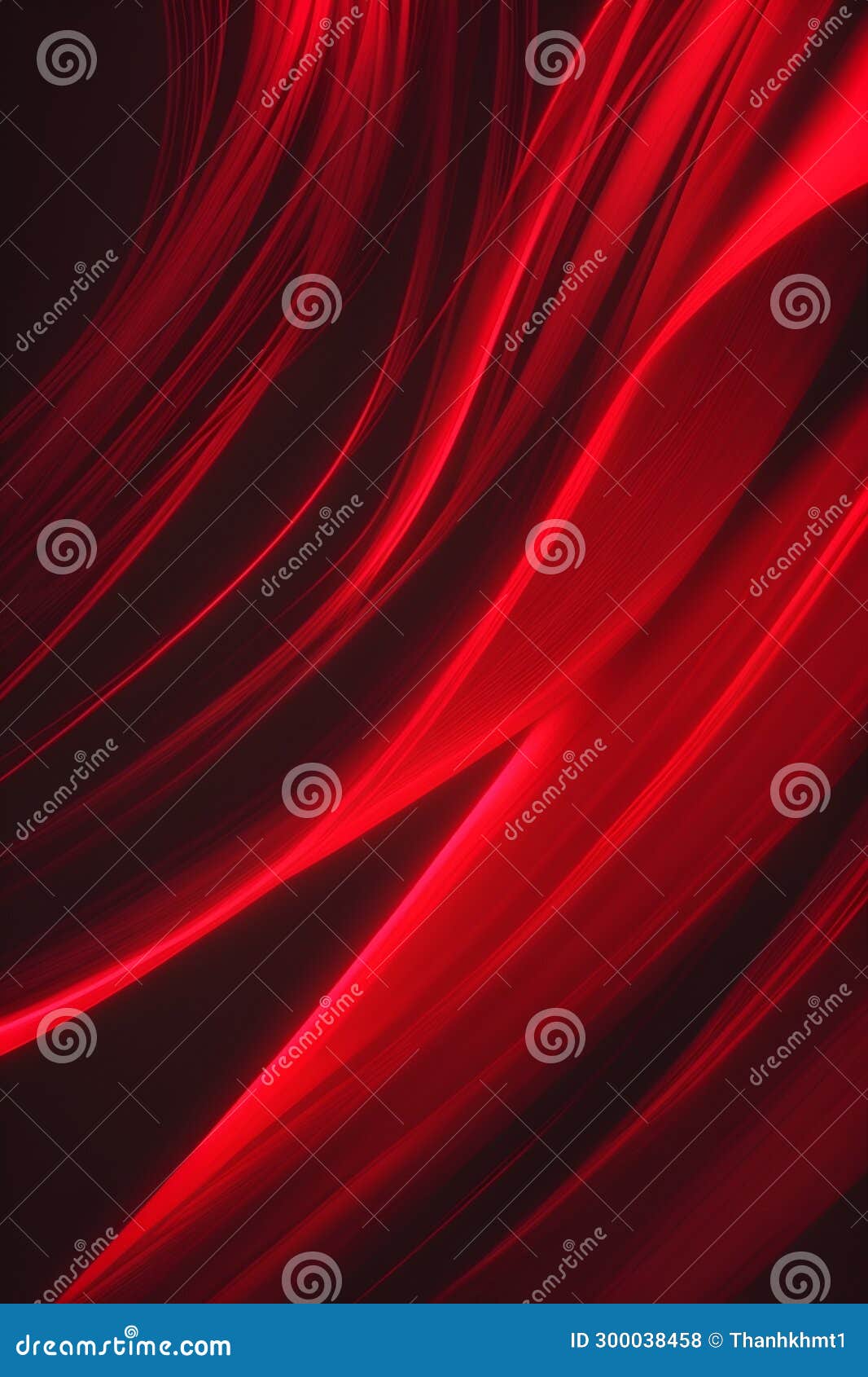 Red and Black Waves. Vertical Composition Stock Illustration ...