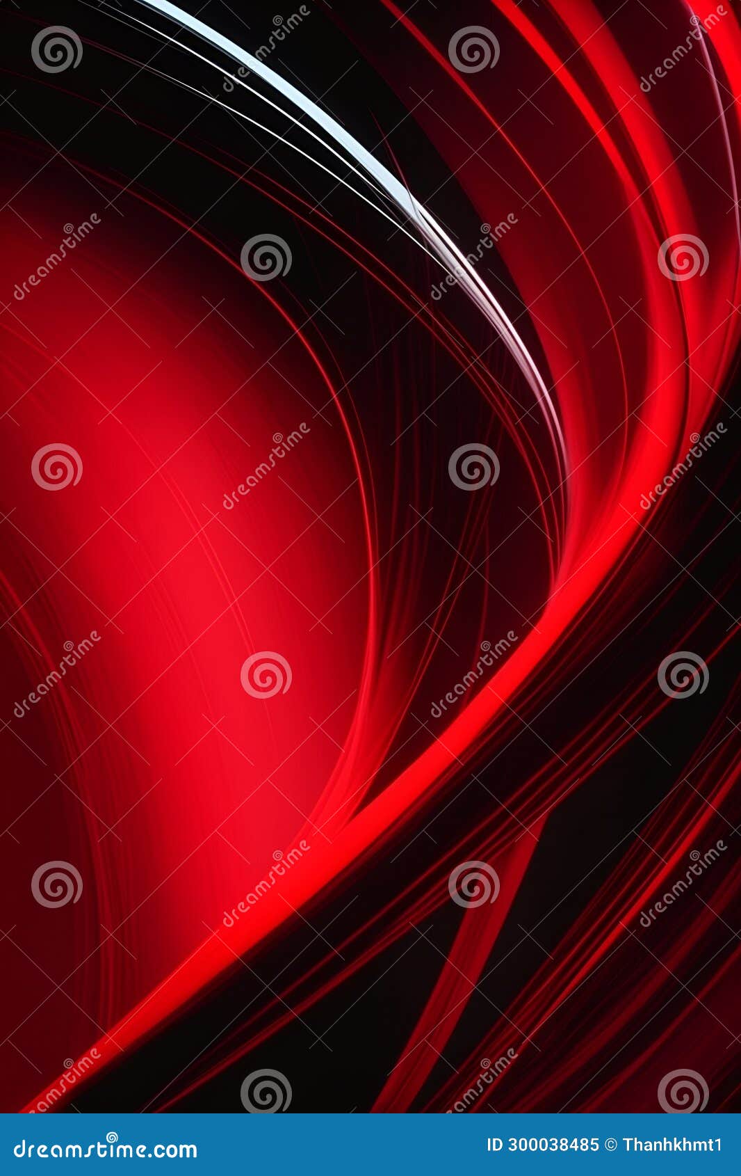 Red and Black Waves. Vertical Composition Stock Illustration ...