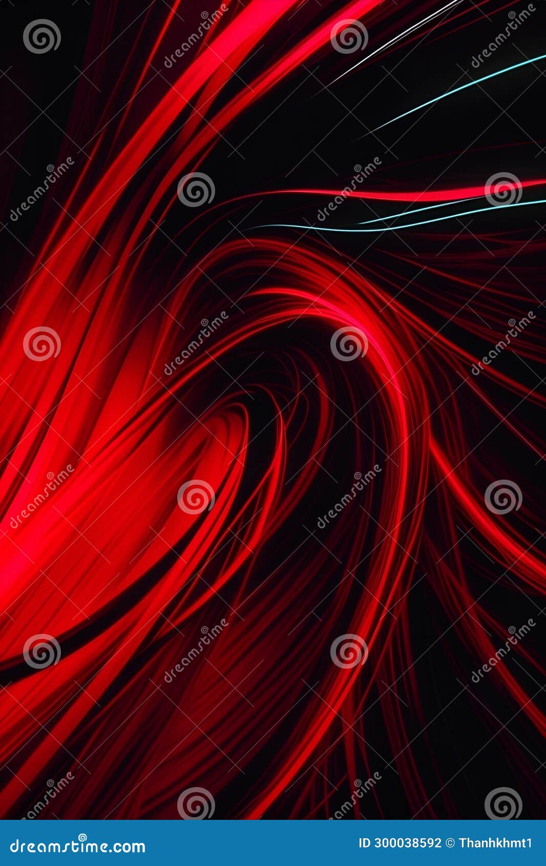 Red and Black Waves. Vertical Composition Stock Illustration ...