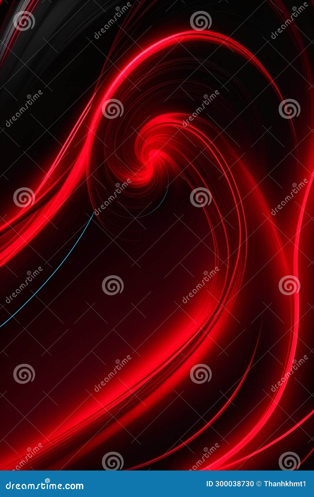 Red and Black Waves. Vertical Composition Stock Illustration ...