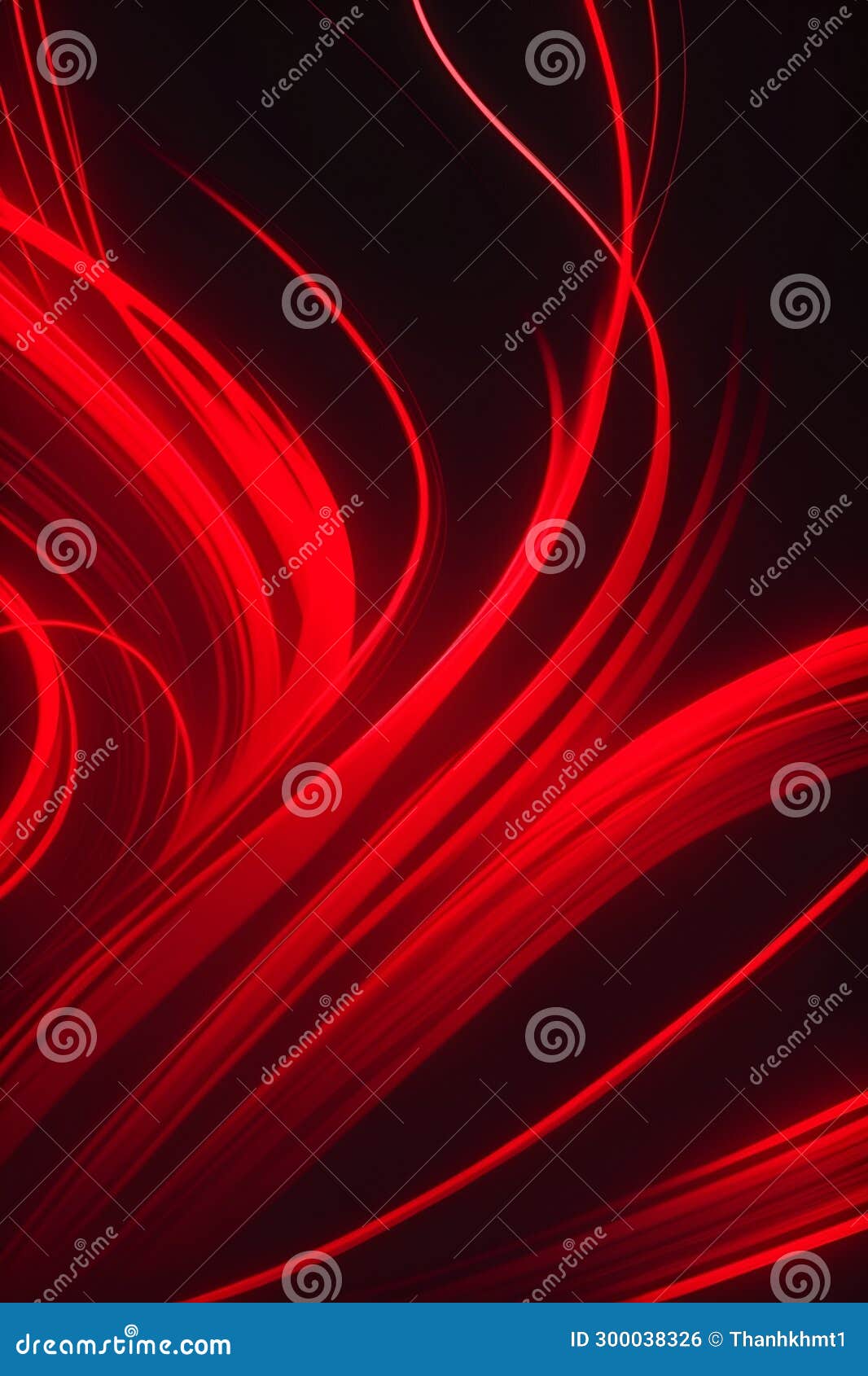 Red and Black Waves. Vertical Composition Stock Illustration ...