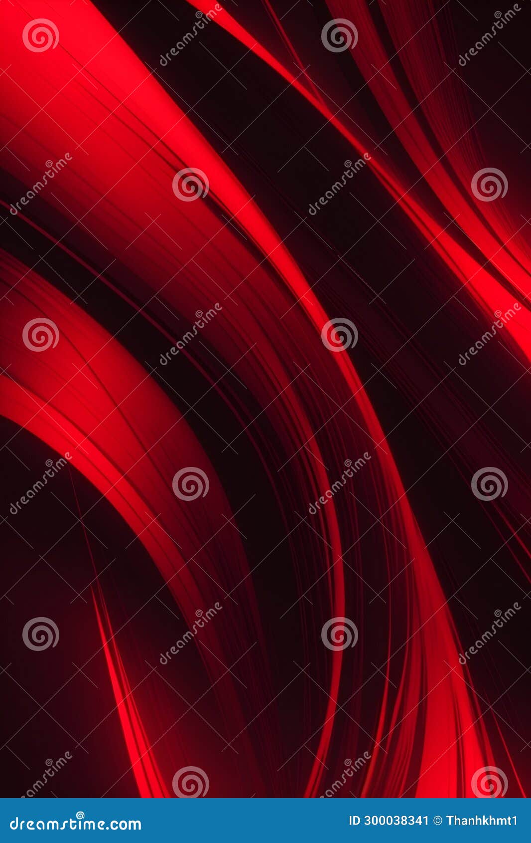 Red and Black Waves. Vertical Composition Stock Illustration ...