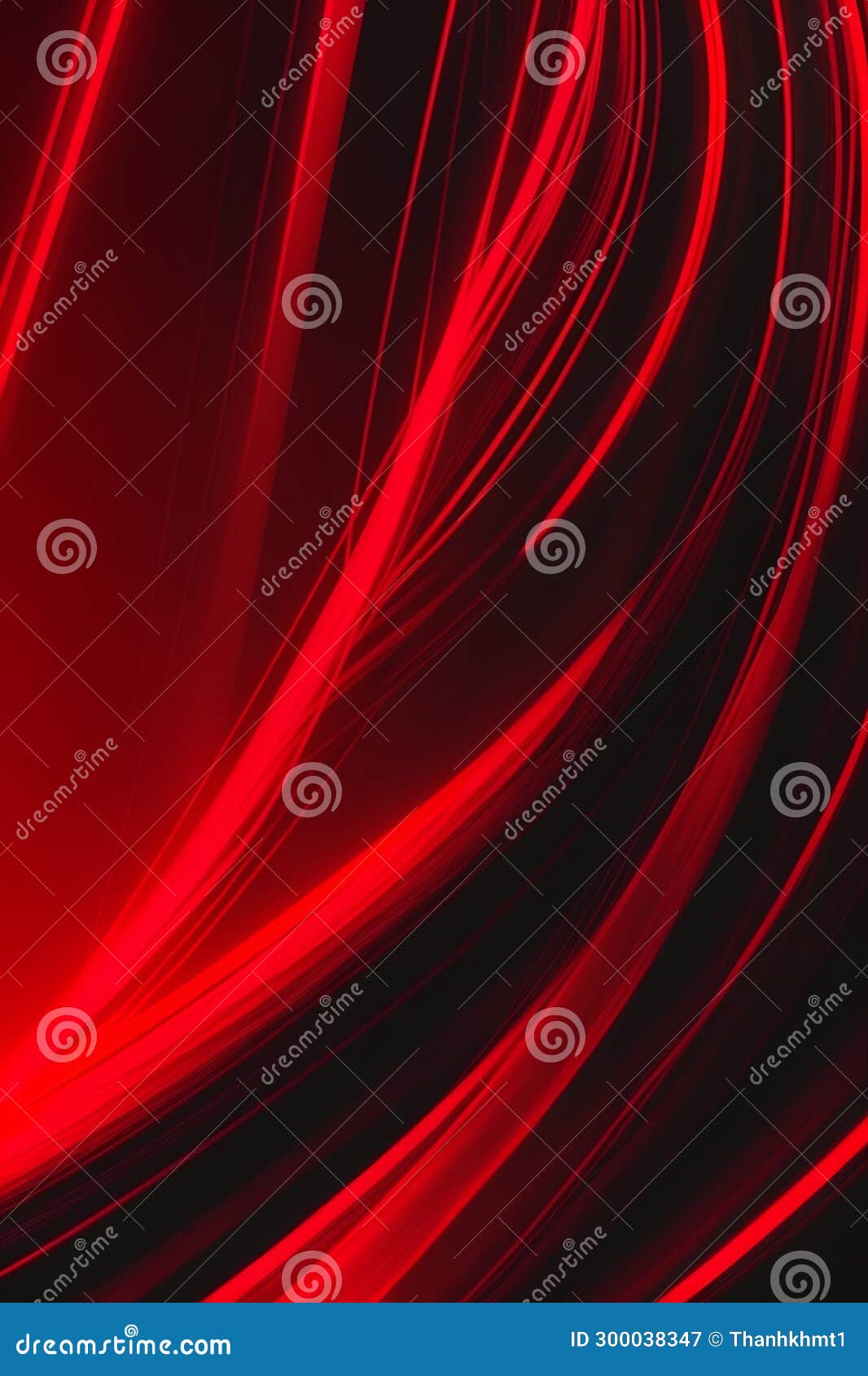 Red and Black Waves. Vertical Composition Stock Illustration ...