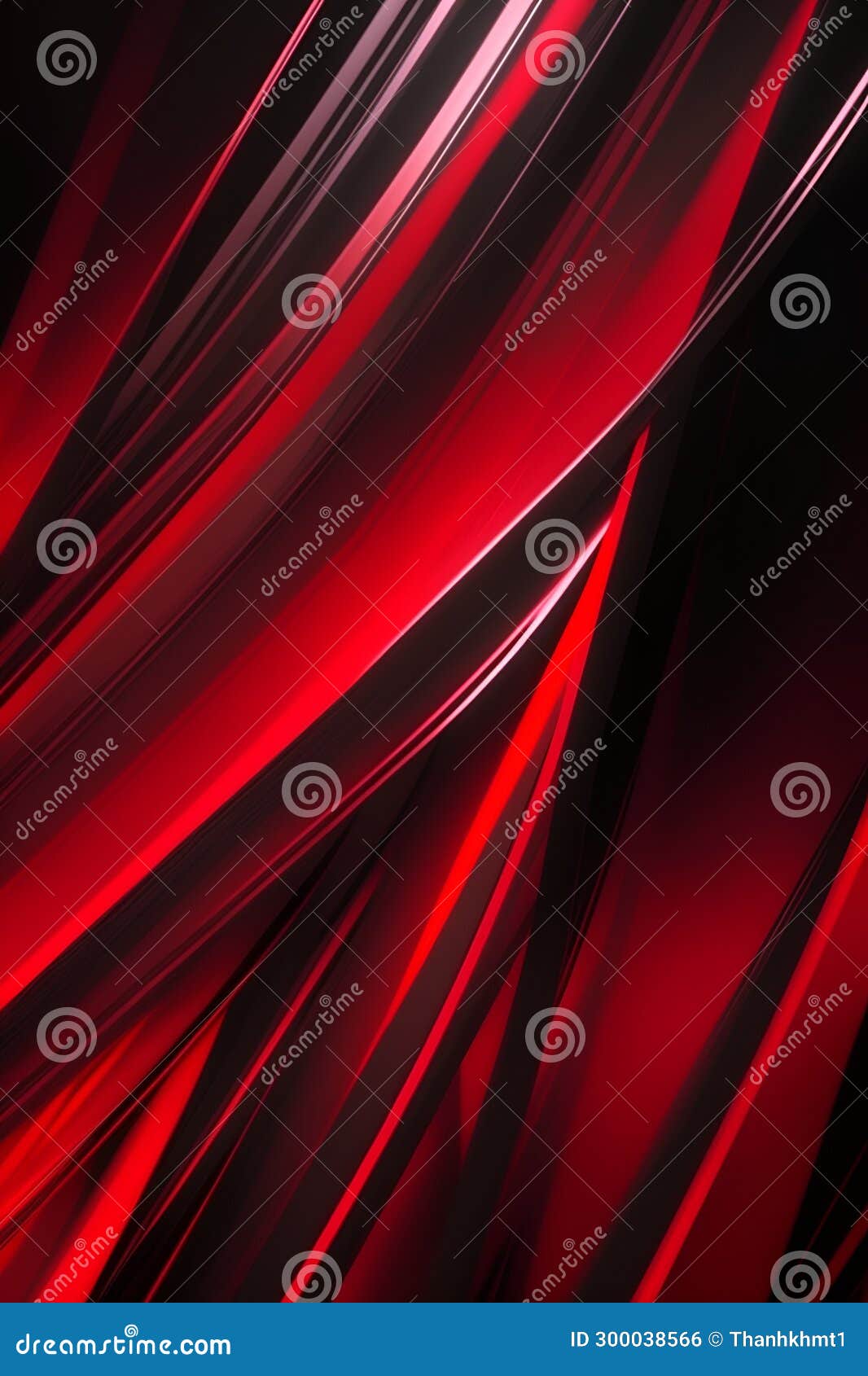 Red and Black Waves. Vertical Composition Stock Illustration ...