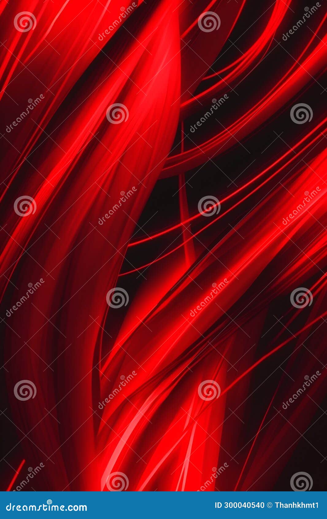 Red and Black Waves. Vertical Composition Stock Illustration ...
