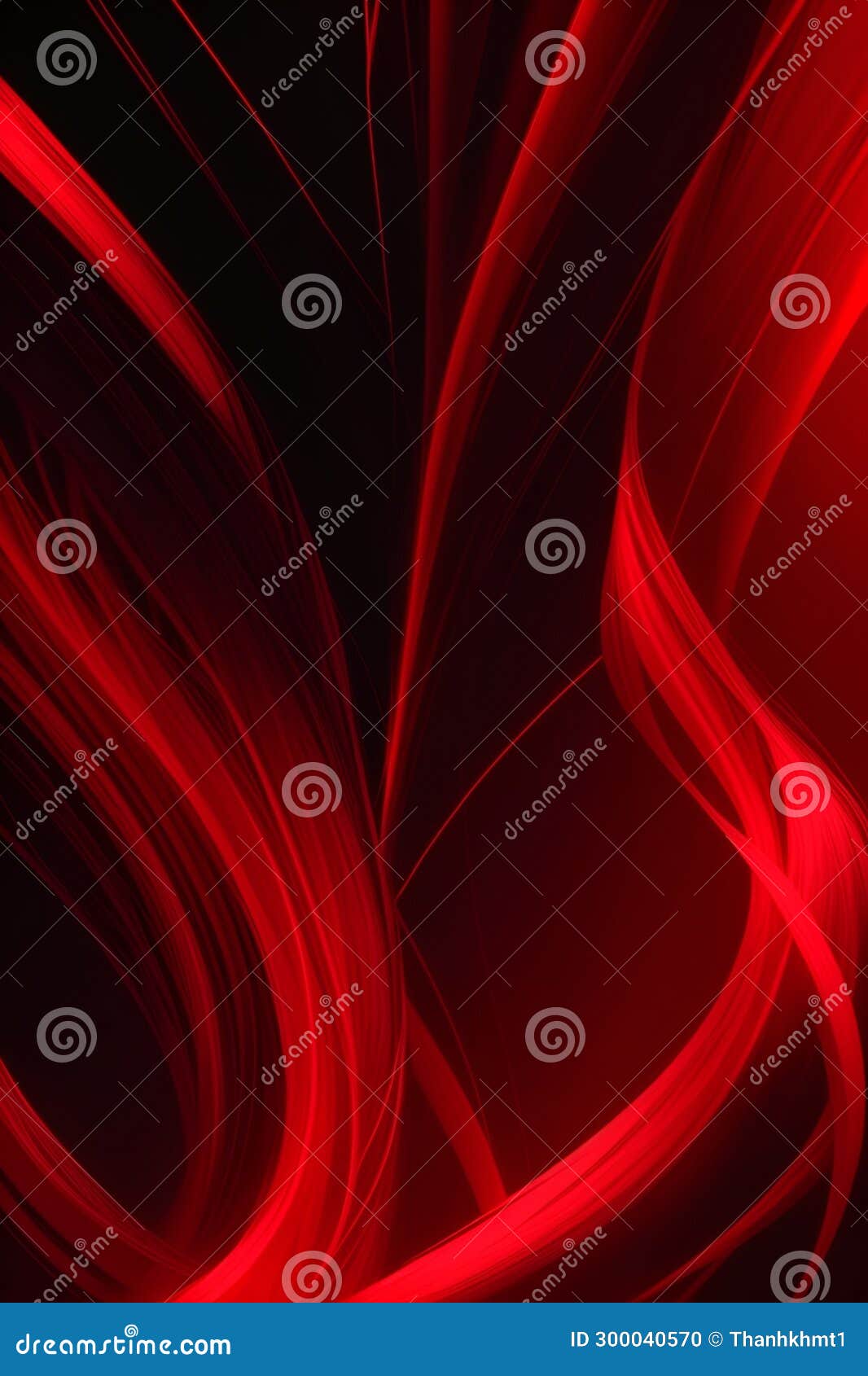 Red and Black Waves. Vertical Composition Stock Illustration ...