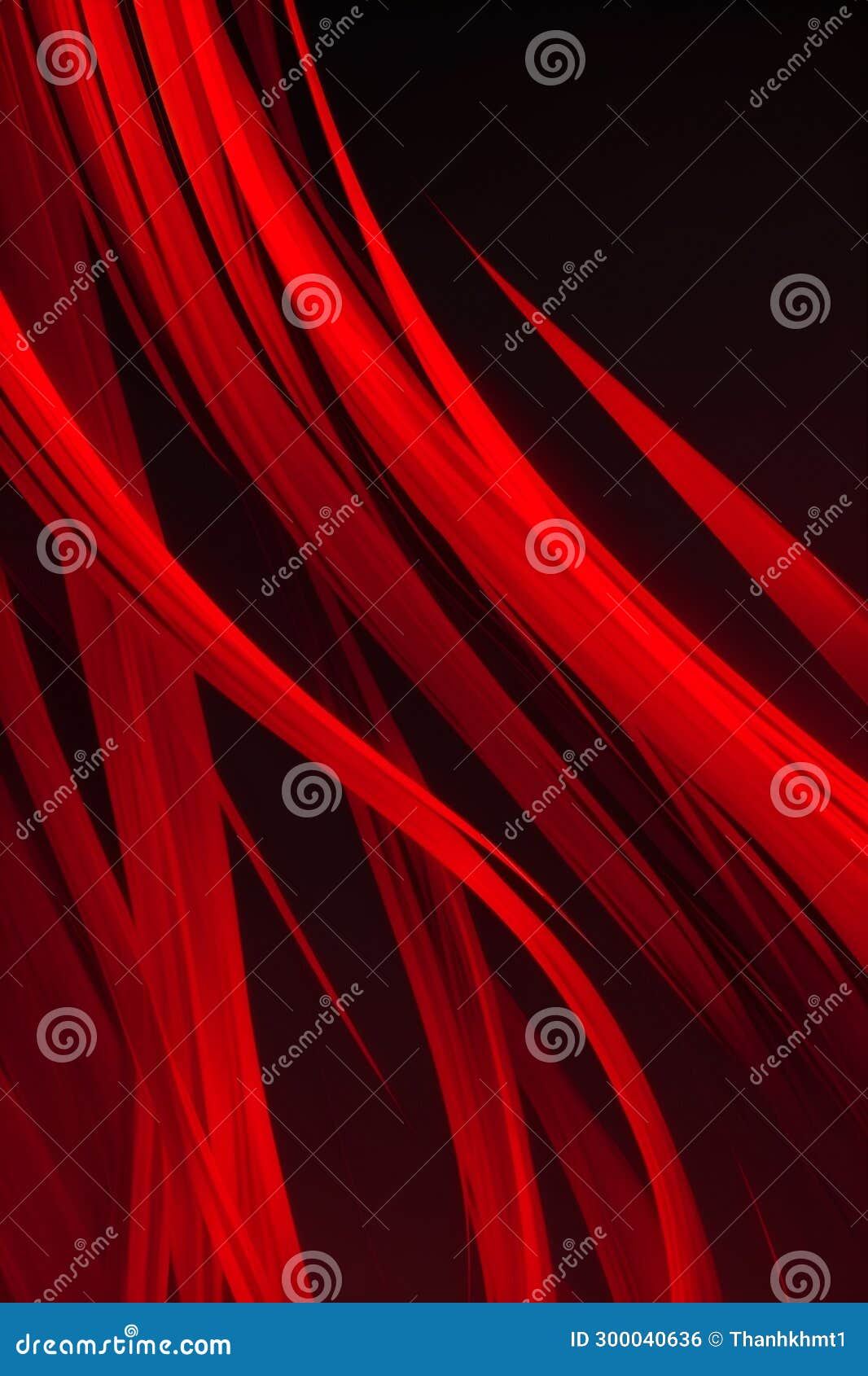 Red and Black Waves. Vertical Composition Stock Illustration ...