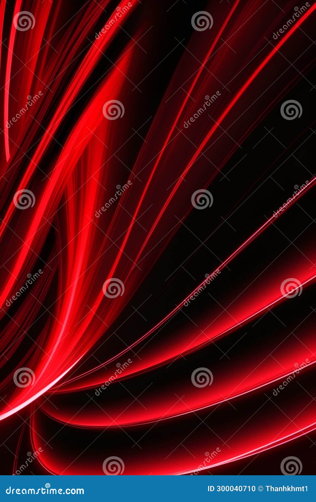 Red and Black Waves. Vertical Composition Stock Illustration ...