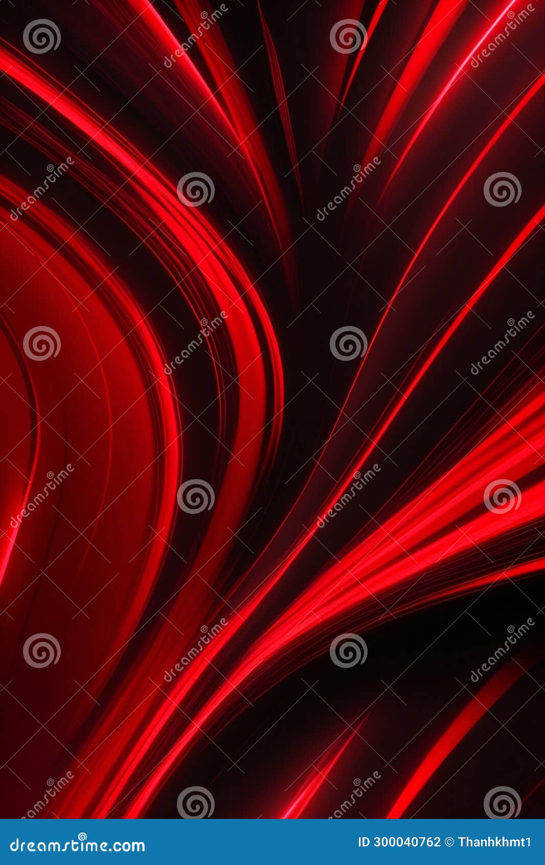 Red and Black Waves. Vertical Composition Stock Illustration ...