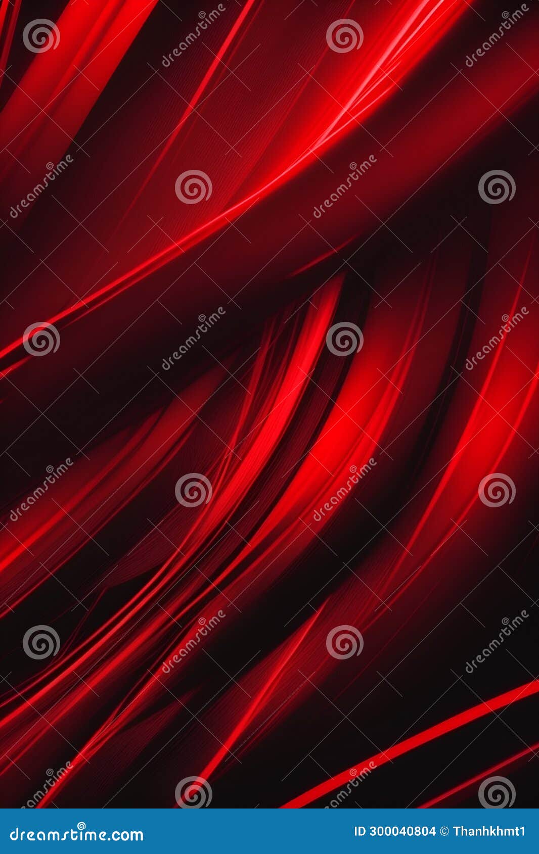 Red and Black Waves. Vertical Composition Stock Illustration ...