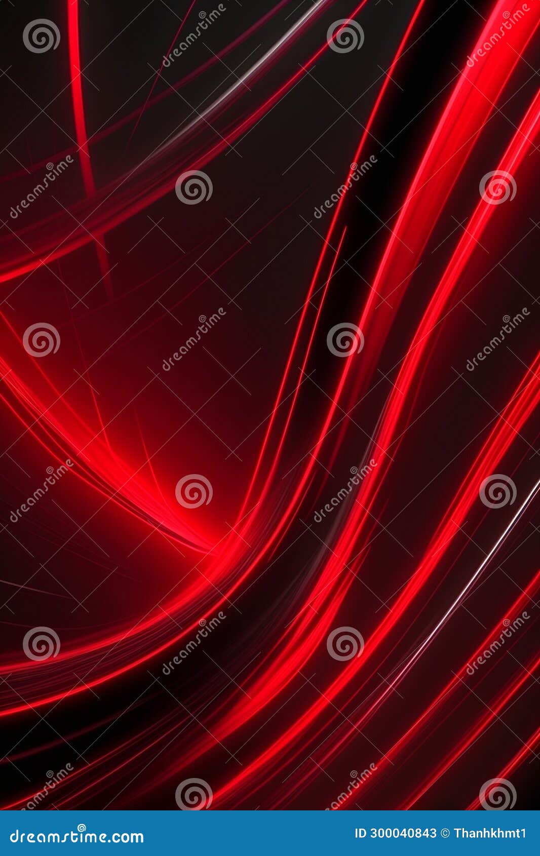 Red and Black Waves. Vertical Composition Stock Illustration ...