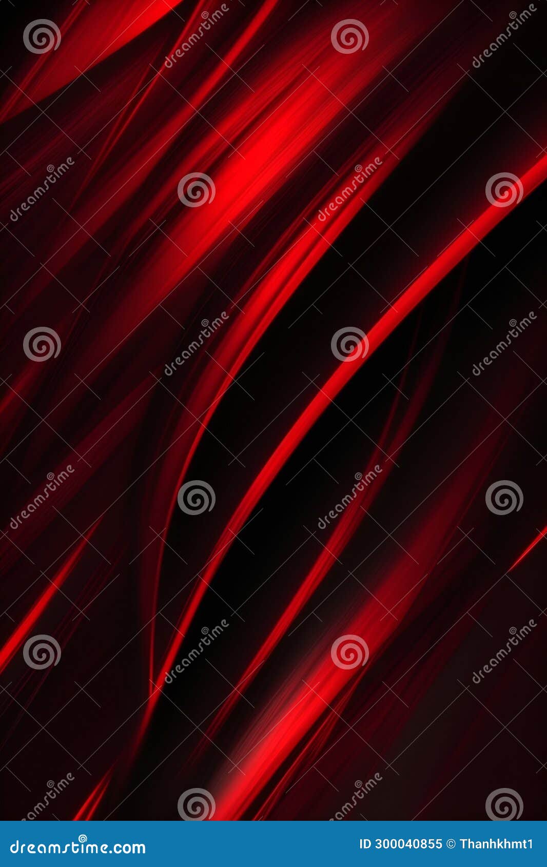 Red and Black Waves. Vertical Composition Stock Illustration ...