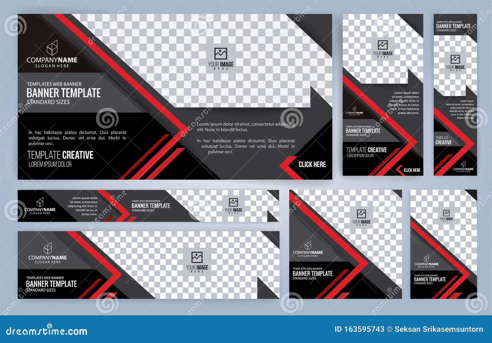 Banners Templates With Drawings Of Shells Royalty-Free Stock ...