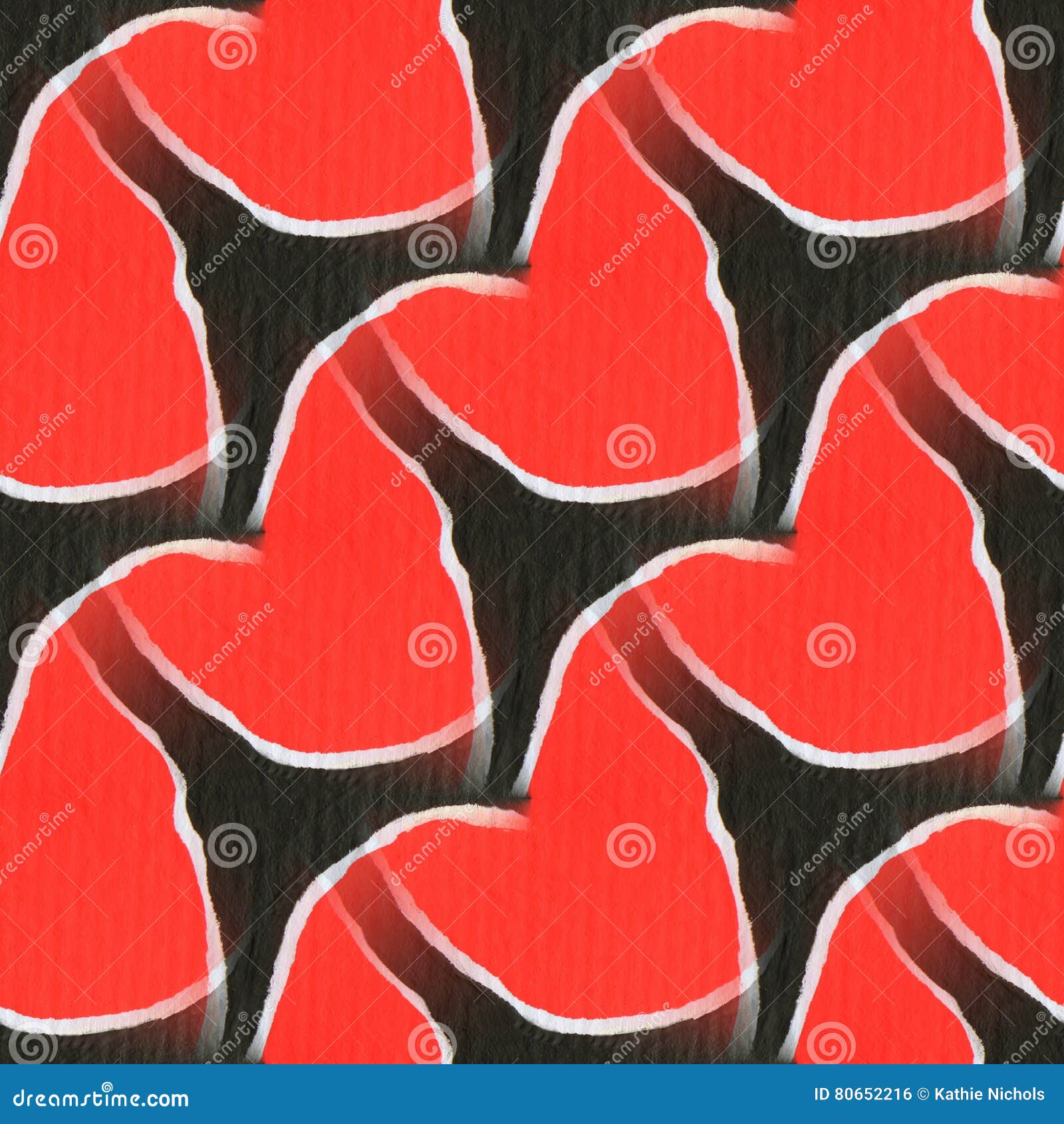 Red Black and White Seamless Design 4 Stock Illustration - Illustration ...