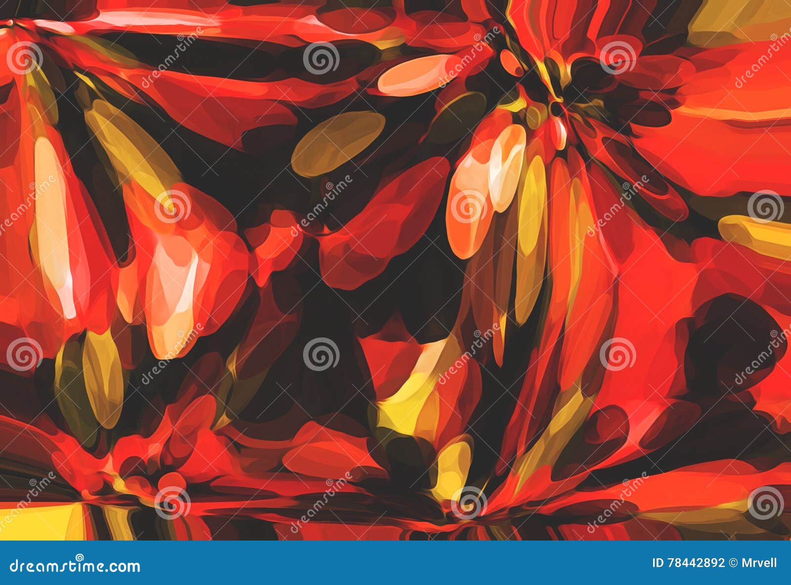 Red Black and Yellow Circle Pattern Stock Illustration - Illustration ...