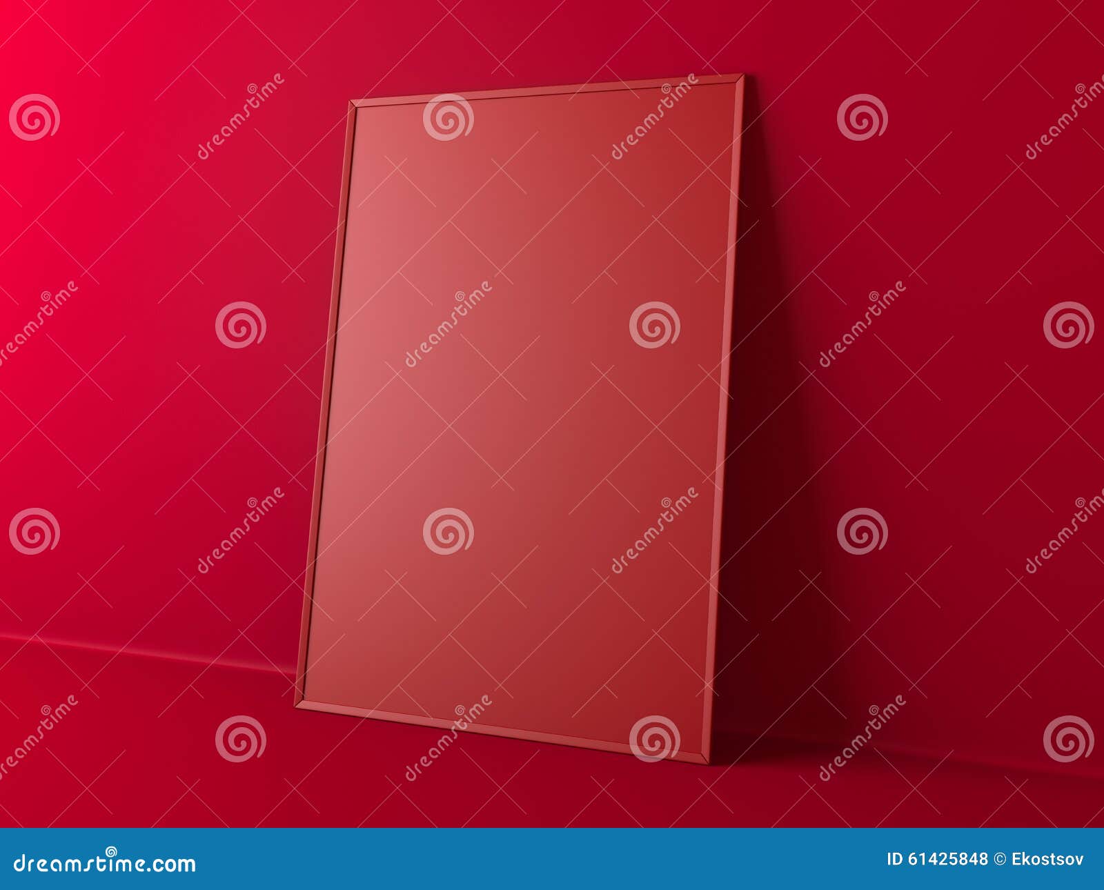 Red blank canvas stock illustration. Illustration of banner - 61425848