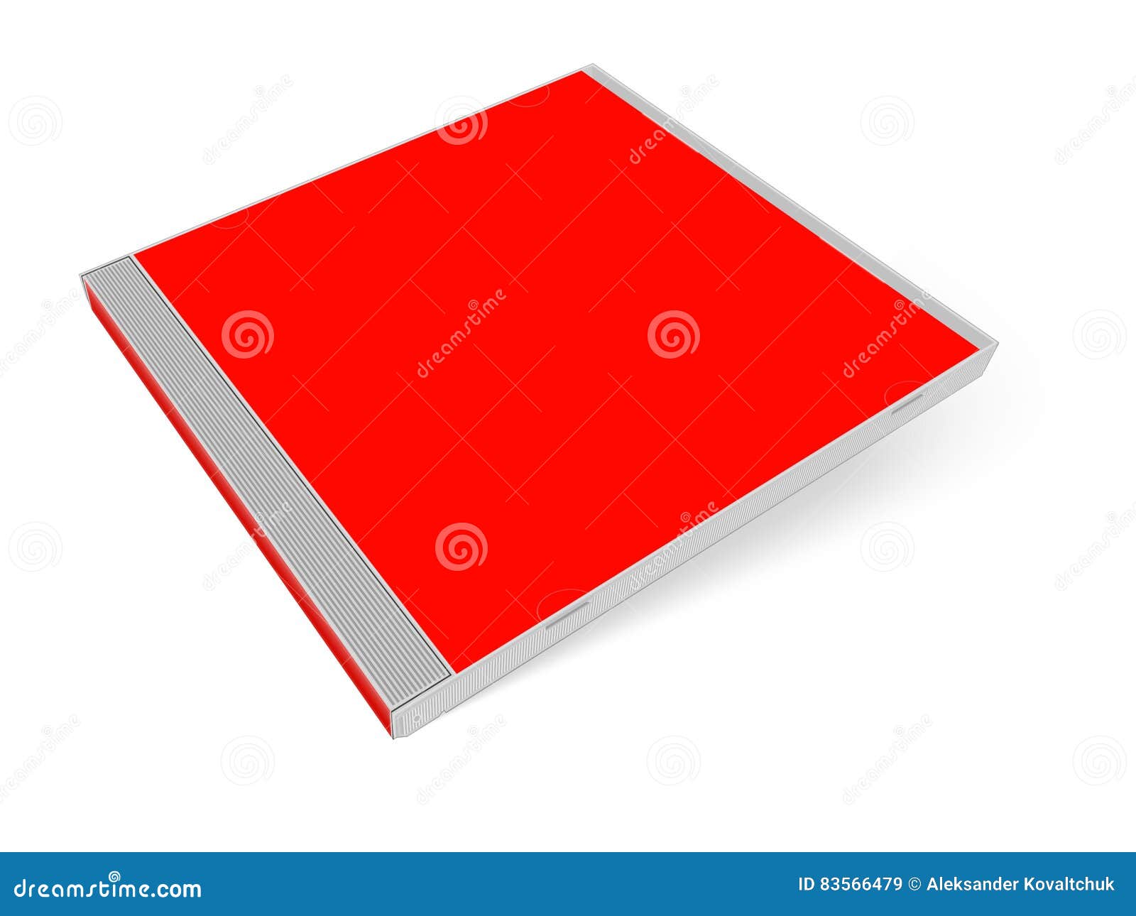 Red blank cd case stock illustration. Illustration of disc - 83566479