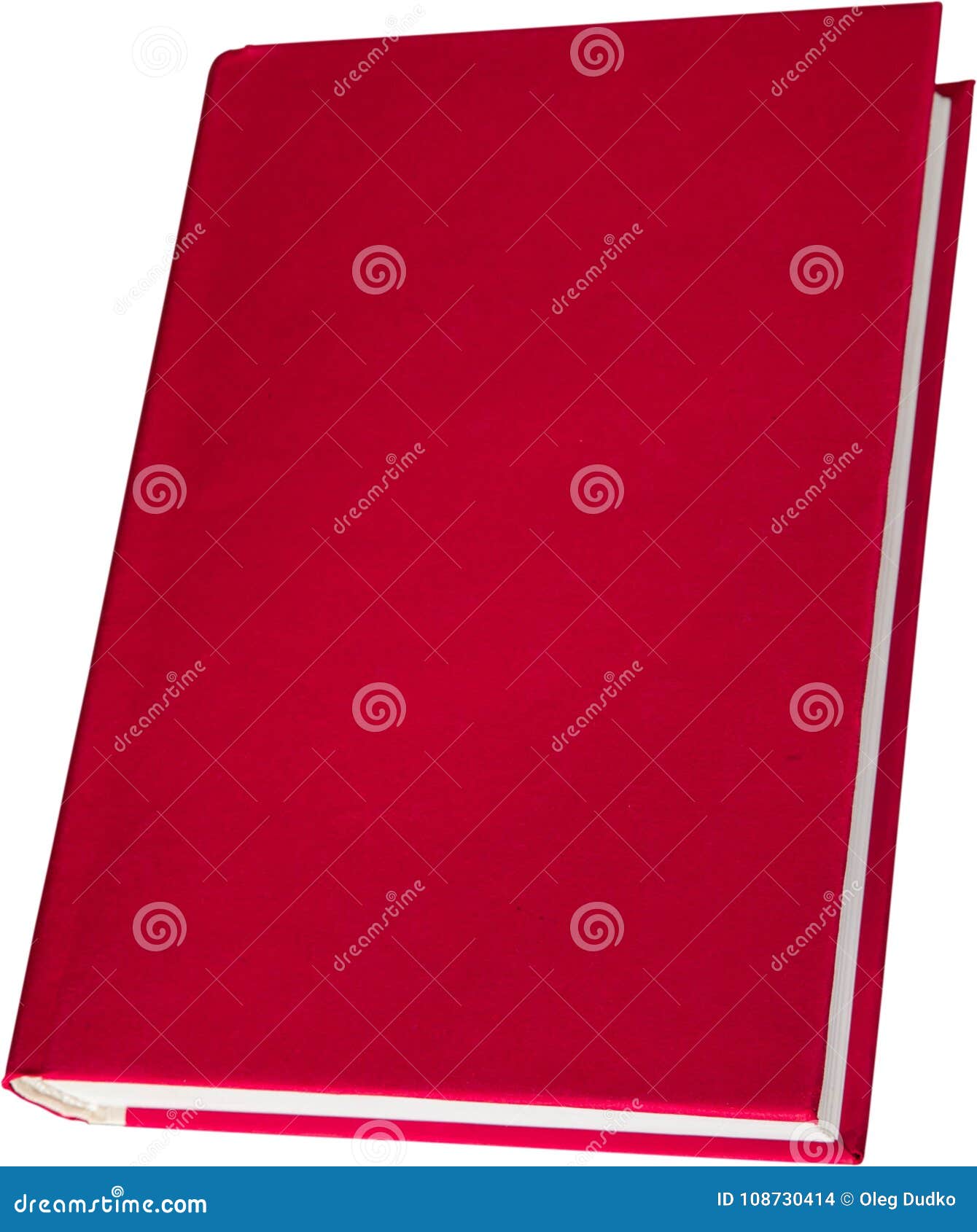 Blank Red Hardcover Book Isolated on White Stock Photo - Image of ...