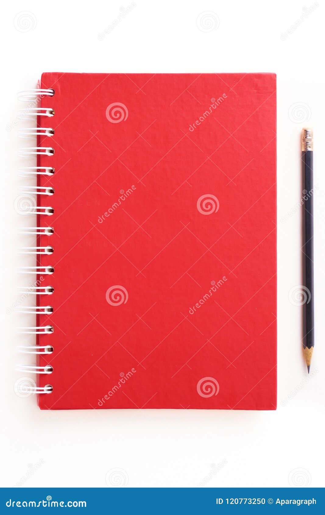 Red Blank Diary with Black Pencil Stock Photo - Image of wallet ...