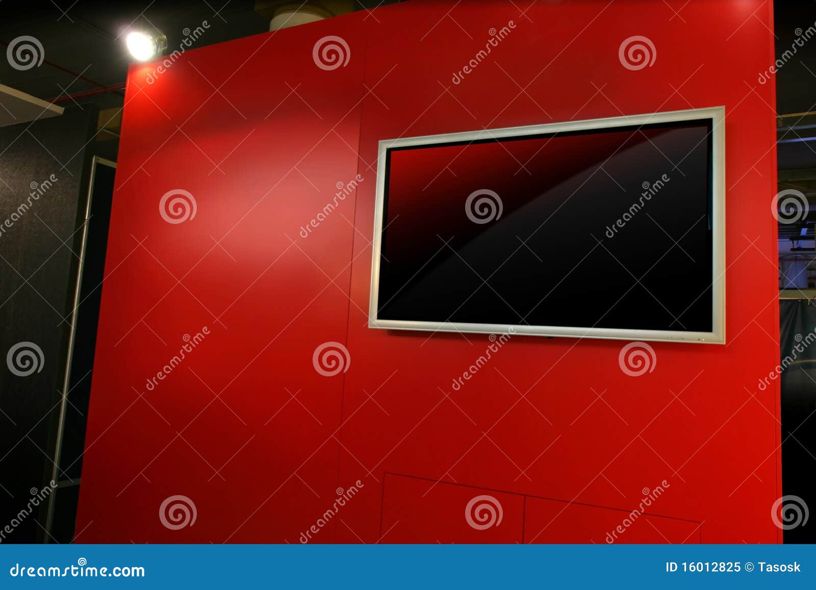 Red blank panel stock image. Image of business, commercial - 16012825