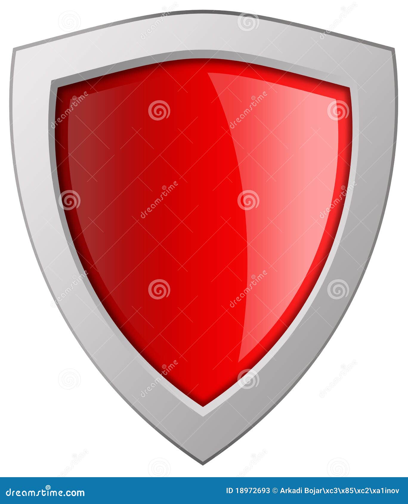 Blank Shield Badge Shape Template Vector Set Collection | CartoonDealer ...