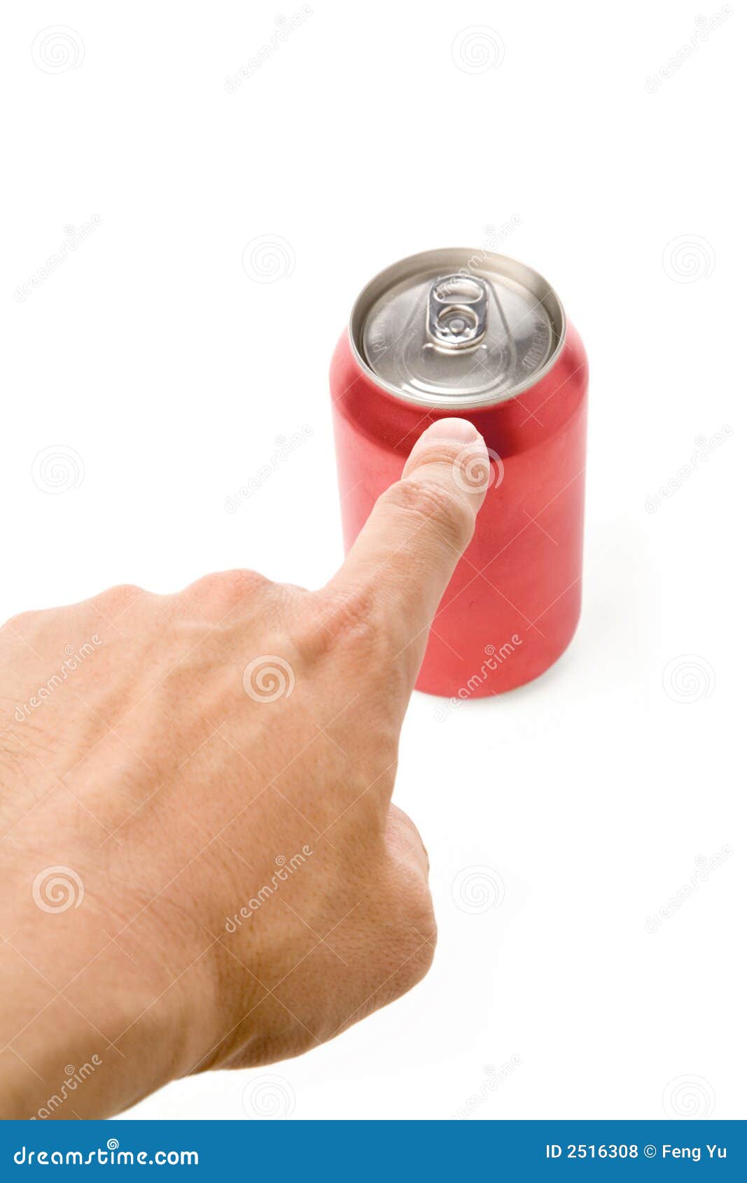 Red blank soda can stock photo. Image of storage, soda - 2516308