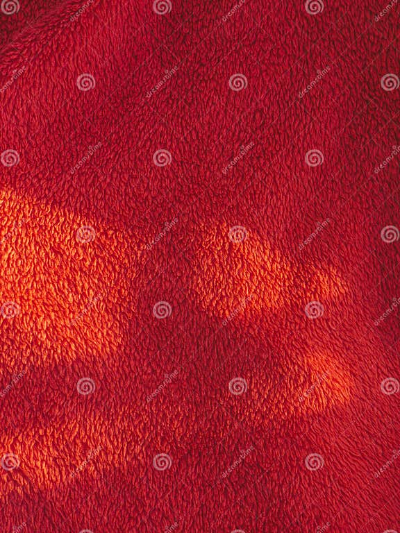 Red Blanket Texture on the Sunlight Stock Photo - Image of clean, mink ...