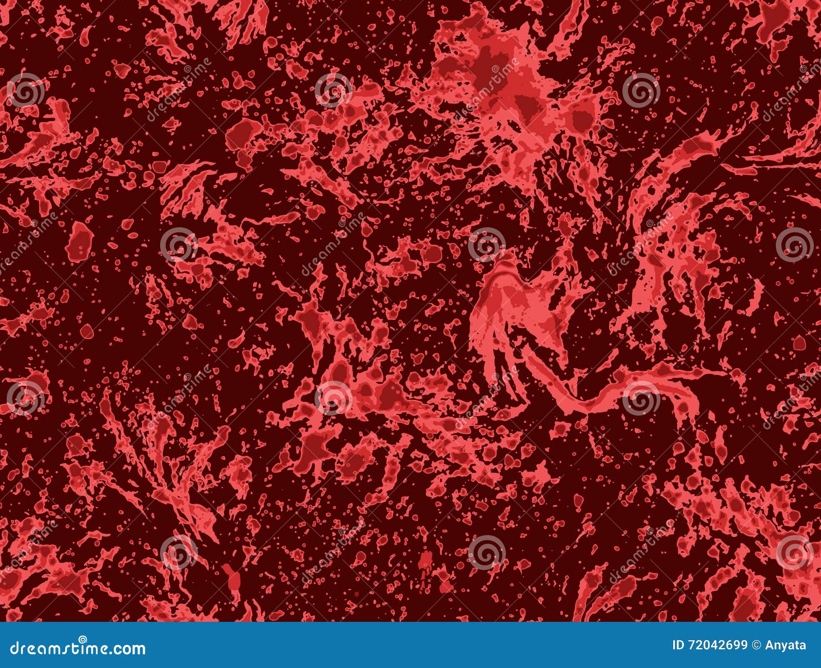 Red bleeding ink stains stock vector. Illustration of handdrawn - 72042699