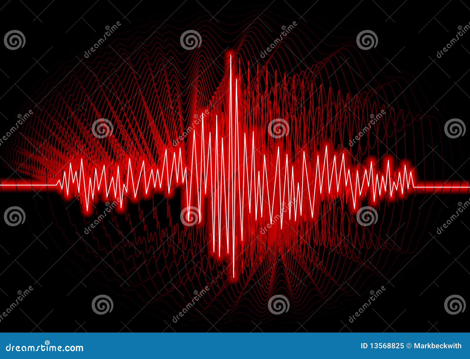 Red bleep abstract stock vector. Illustration of background - 13568825