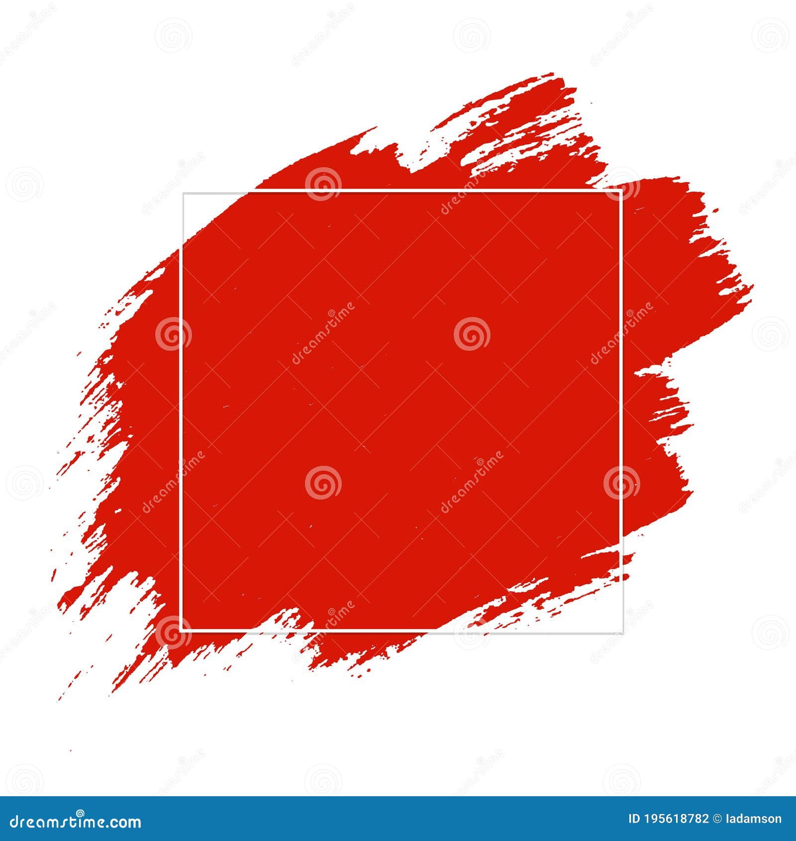 Red Blob stock vector. Illustration of blot, drop, frame - 195618782