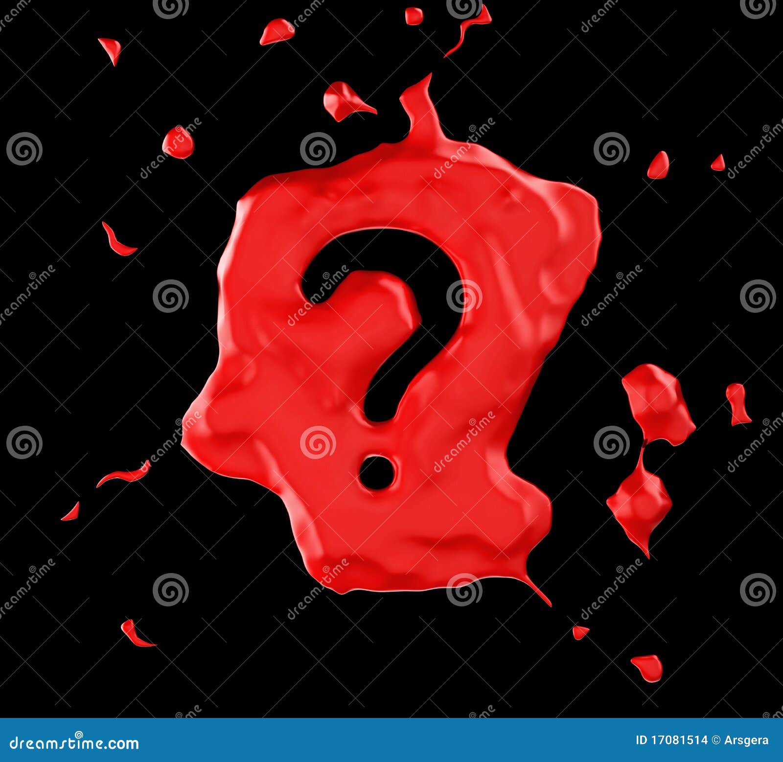Splatter Question Mark Icon Vector Illustration | CartoonDealer.com ...