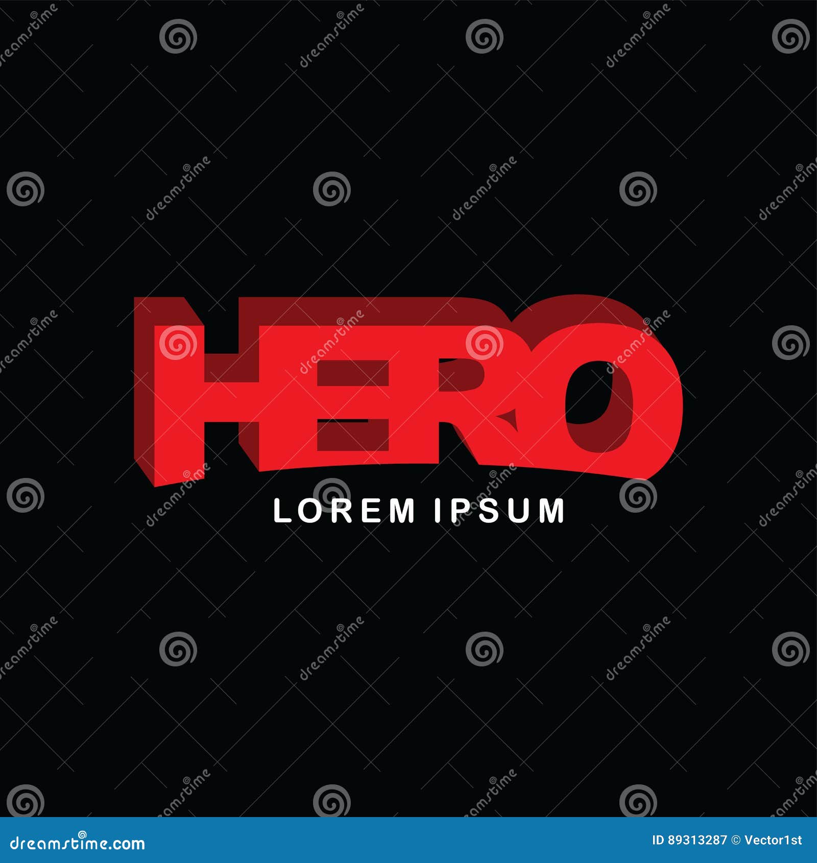 Red Block Initial Letter Brand Logo Template Logotype Stock Vector ...