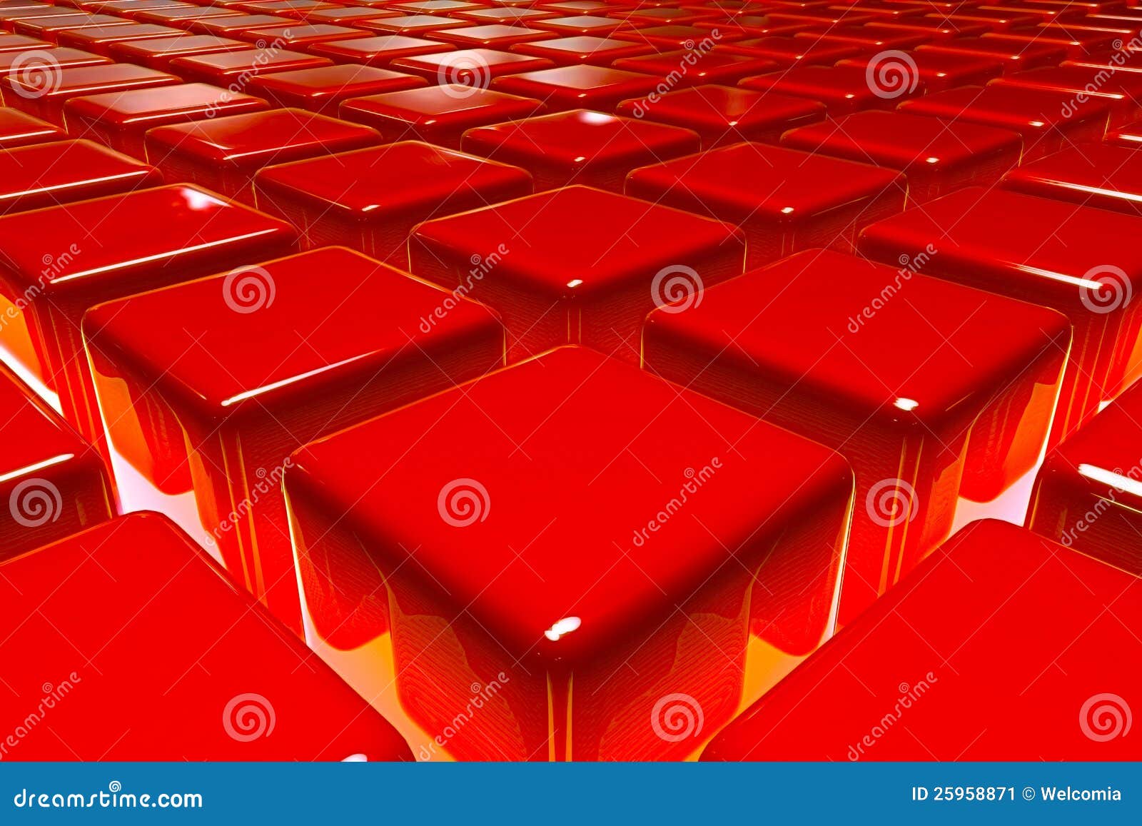 The Red Blocks stock illustration. Illustration of abstract - 25958871