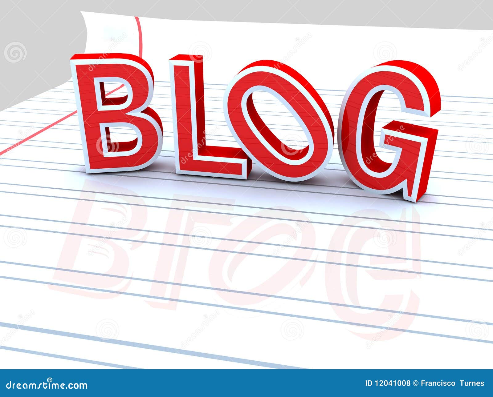 Red blog stock illustration. Illustration of information - 12041008