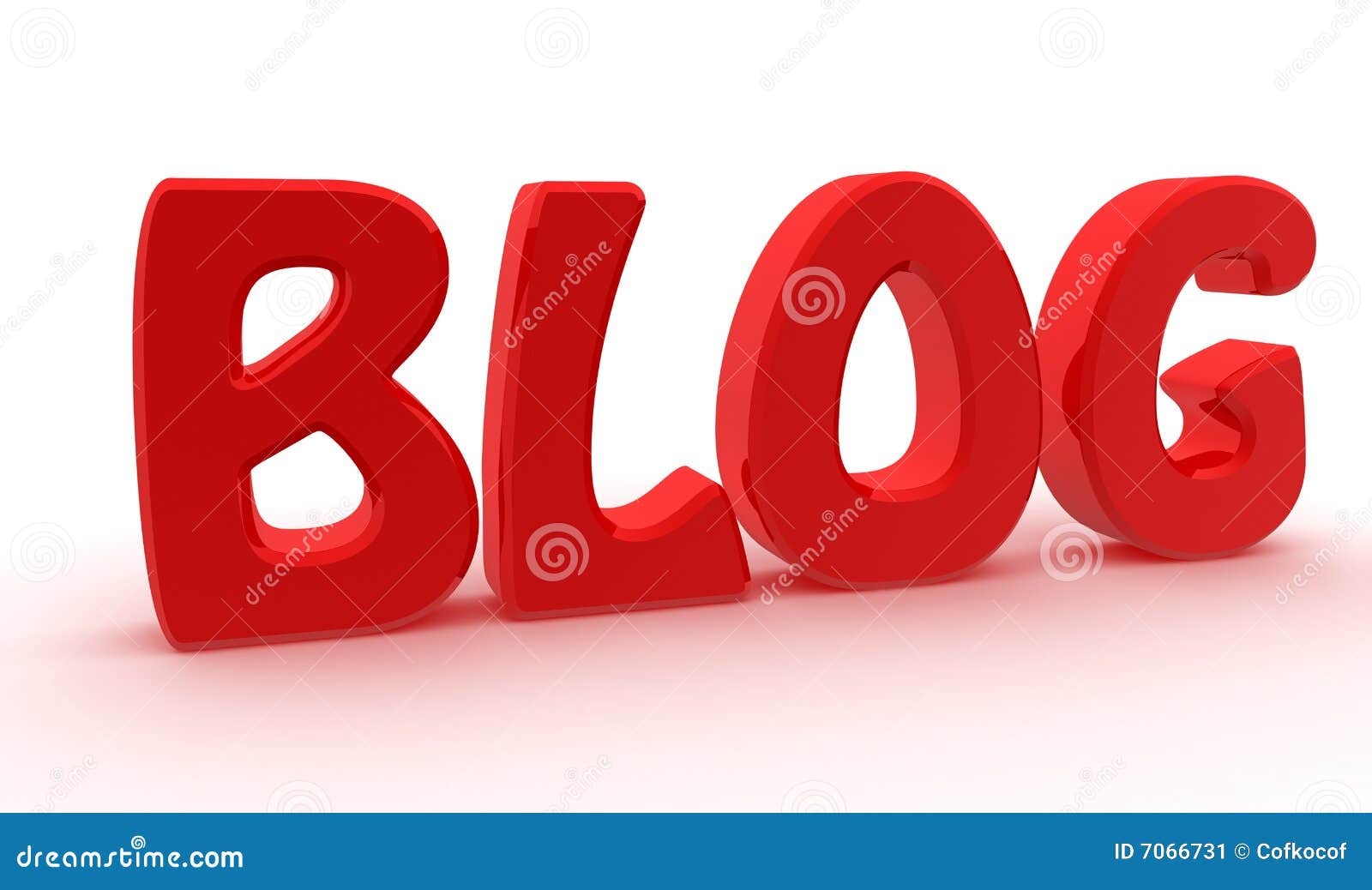 Red BLOG text stock illustration. Illustration of cutout - 7066731