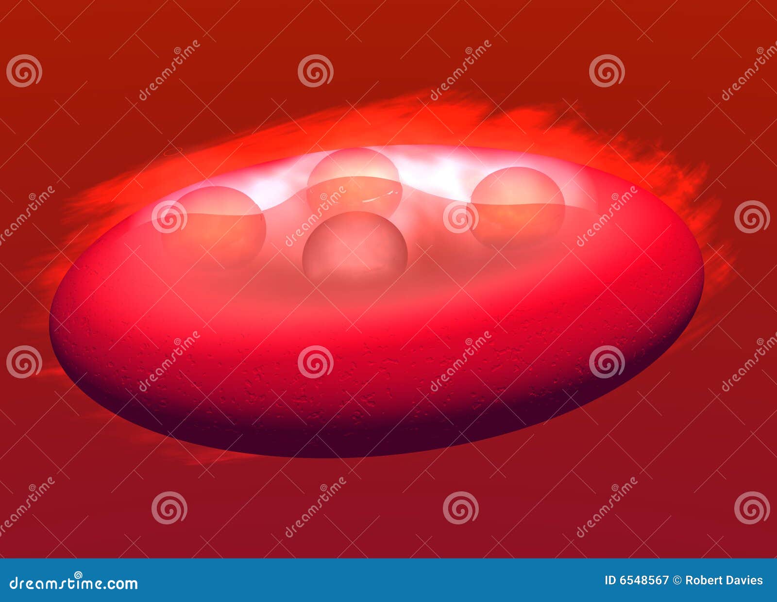 Red Blood Cells Carrying Oxygen