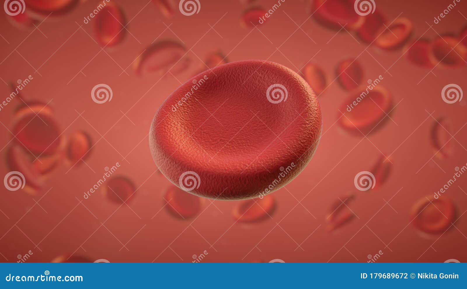 Red Blood Cell 3D Render Illustration Stock Illustration - Illustration ...