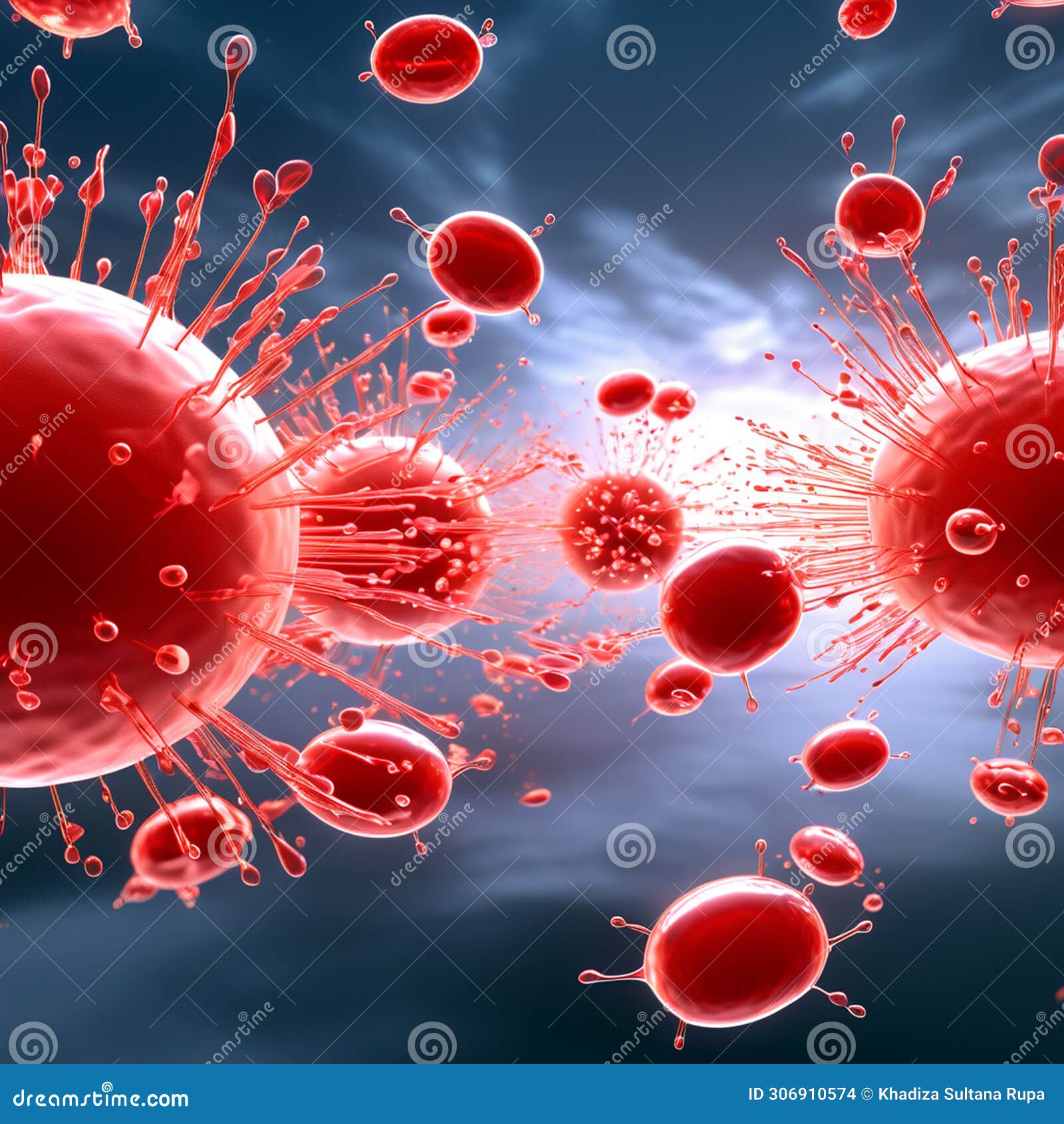 Red blood cell droping stock illustration. Illustration of medicine ...