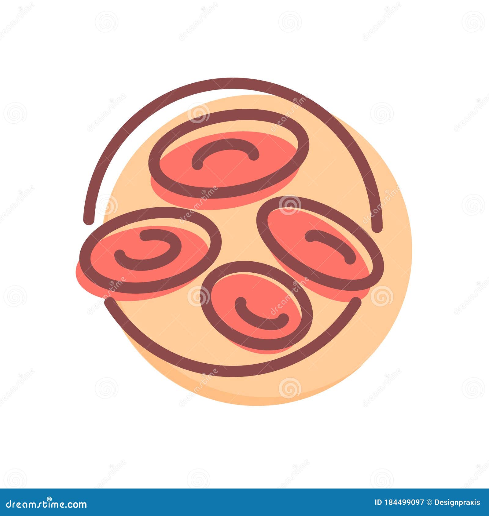 Red Blood Cell Icon stock vector. Illustration of biological - 184499097