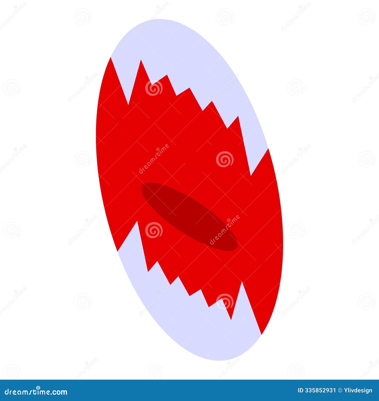 Red Blood Cell Showing Anemia Symptom Isometric Icon Stock Illustration ...