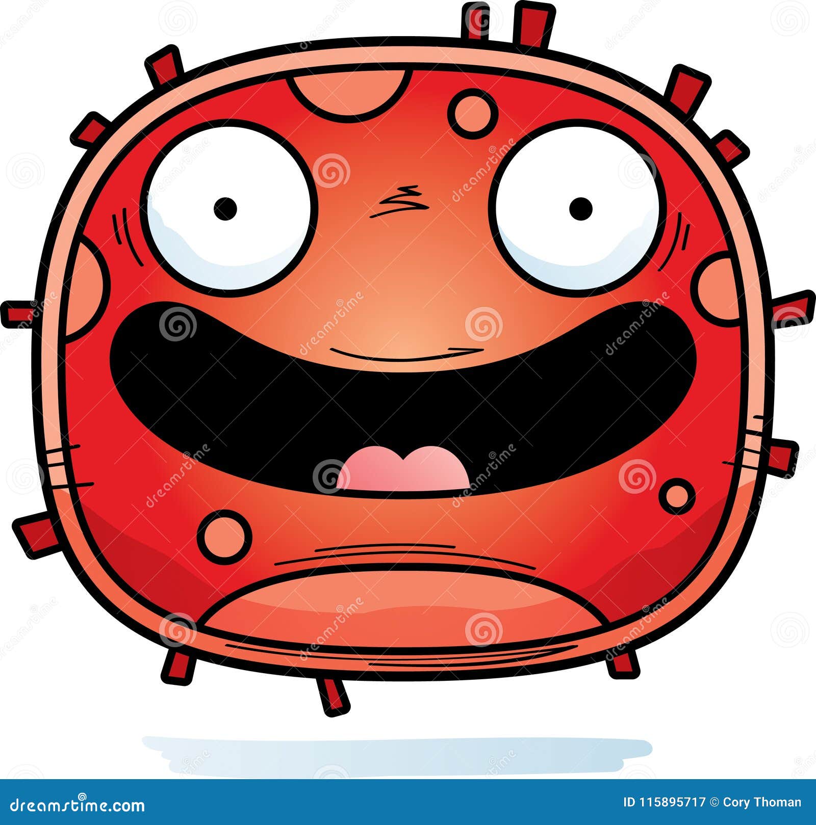 Red Blood Cell Smiling stock vector. Illustration of bacteria - 115895717