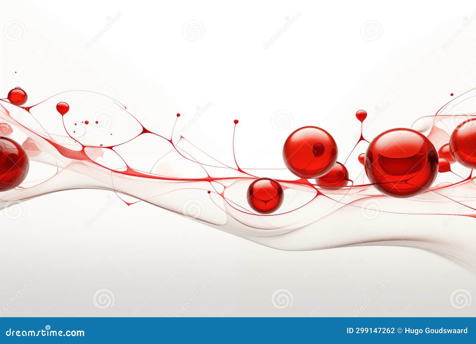 Red Blood Cell Wave Illustration Stock Illustration - Illustration of ...