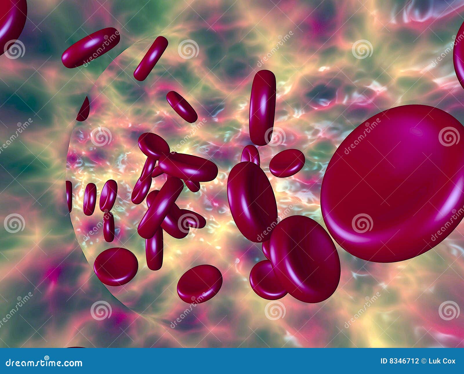 Red Blood Cells In Alien Vein Royalty-Free Stock Image | CartoonDealer ...