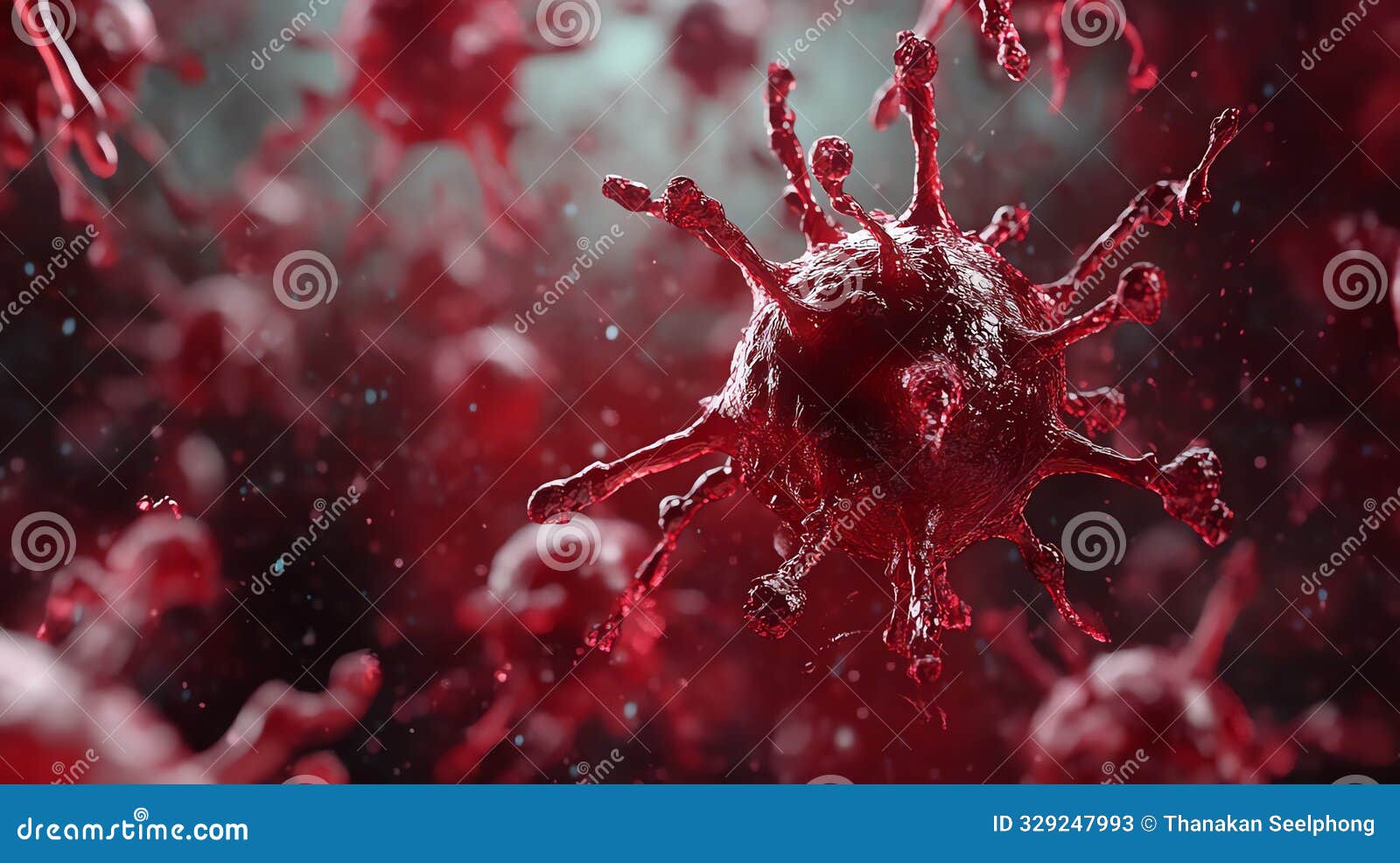 Red Blood Cells are Being Destroyed. Generative AI Stock Illustration ...